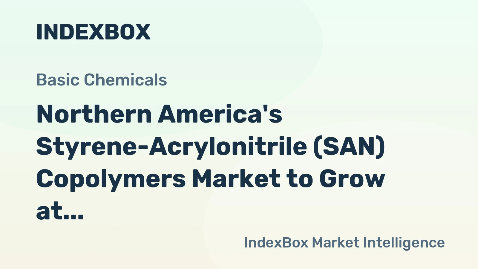 Northern America's Styrene-Acrylonitrile (SAN) Copolymers Market to Grow at a Slow Pace with a CAGR of +0.2% from 2024 to 2035
