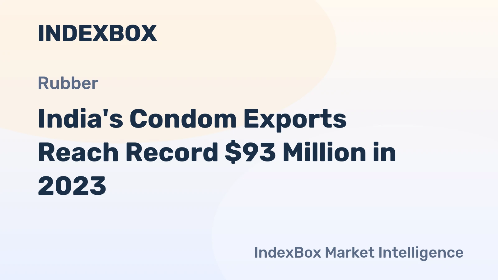 India's Condom Exports Reach Record $93 Million in 2023