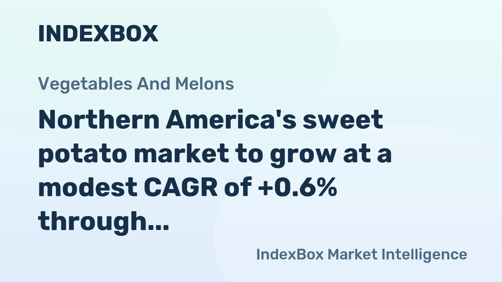Northern America's sweet potato market to grow at a modest CAGR of +0.6% through 2035, driven by steady demand.