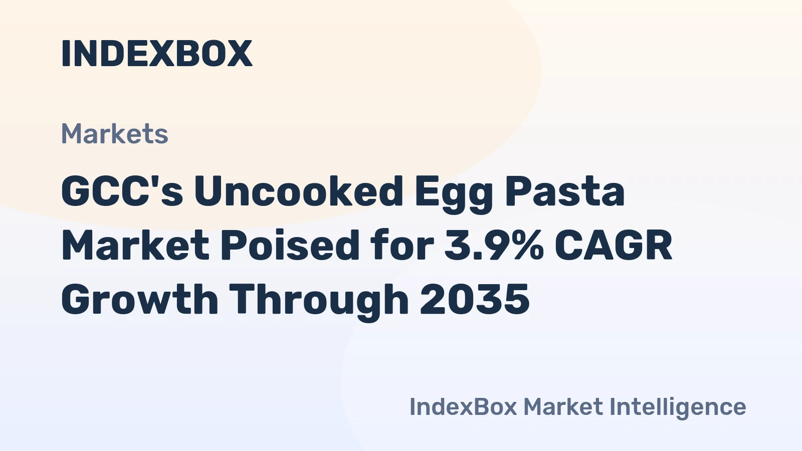 GCC's Uncooked Egg Pasta Market Poised for 3.9% CAGR Growth Through 2035