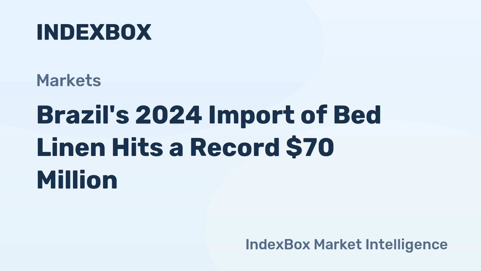 Brazil's 2024 Import of Bed Linen Hits a Record $70 Million