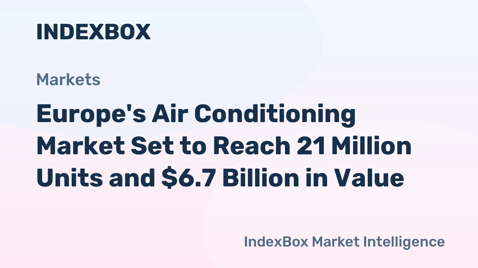 Europe's Air Conditioning Market Set to Reach 21 Million Units and $6.7 Billion in Value