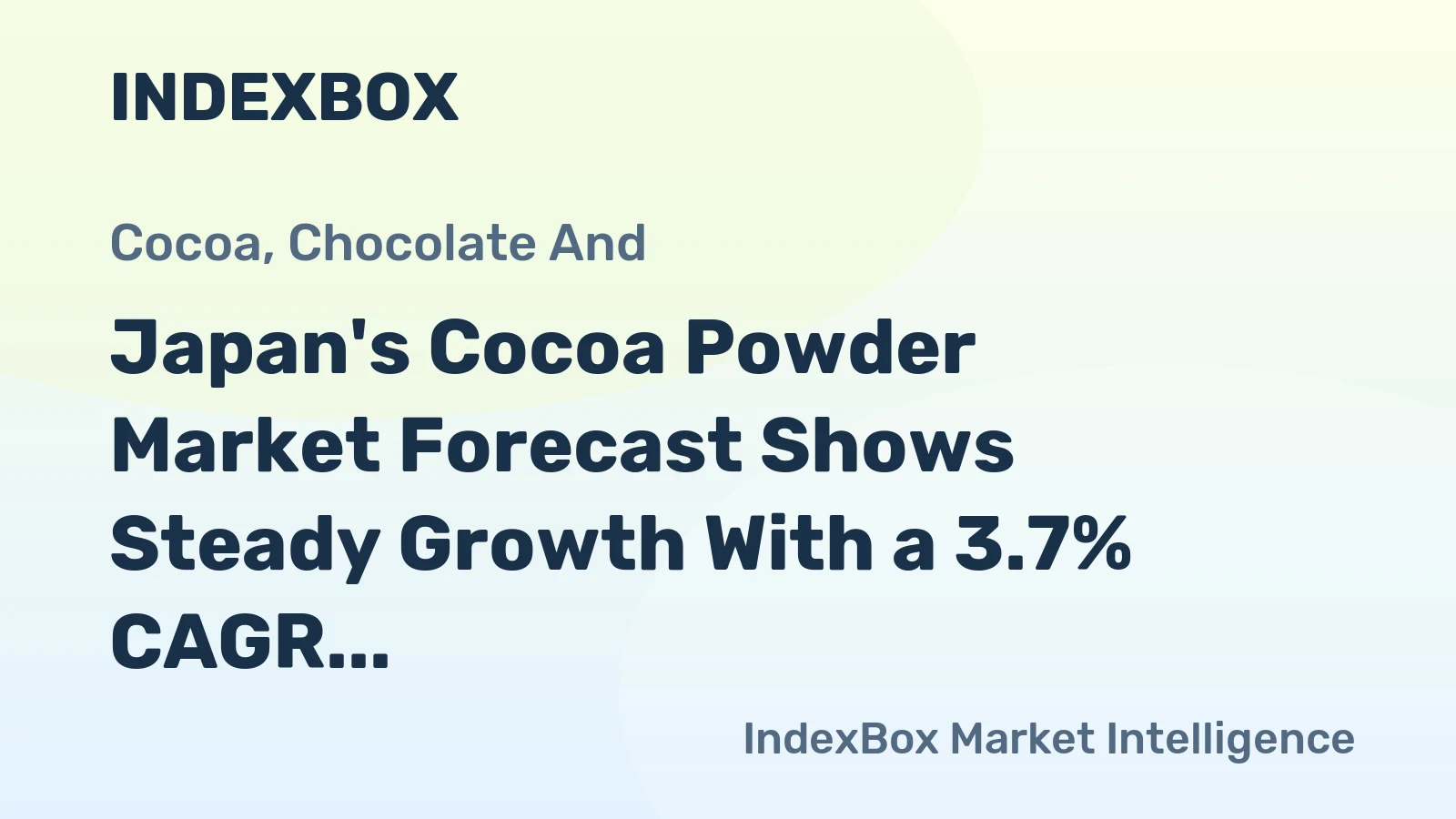Japan's Cocoa Powder Market Forecast Shows Steady Growth With a 3.7% CAGR in Value