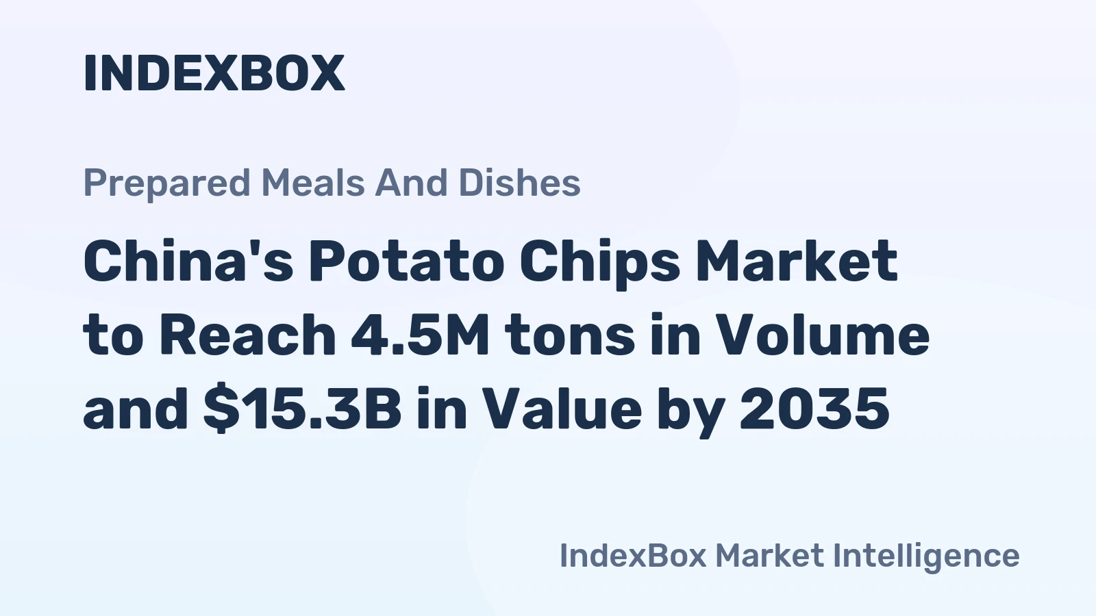 China's Potato Chips Market to Reach 4.5M tons in Volume and $15.3B in Value by 2035