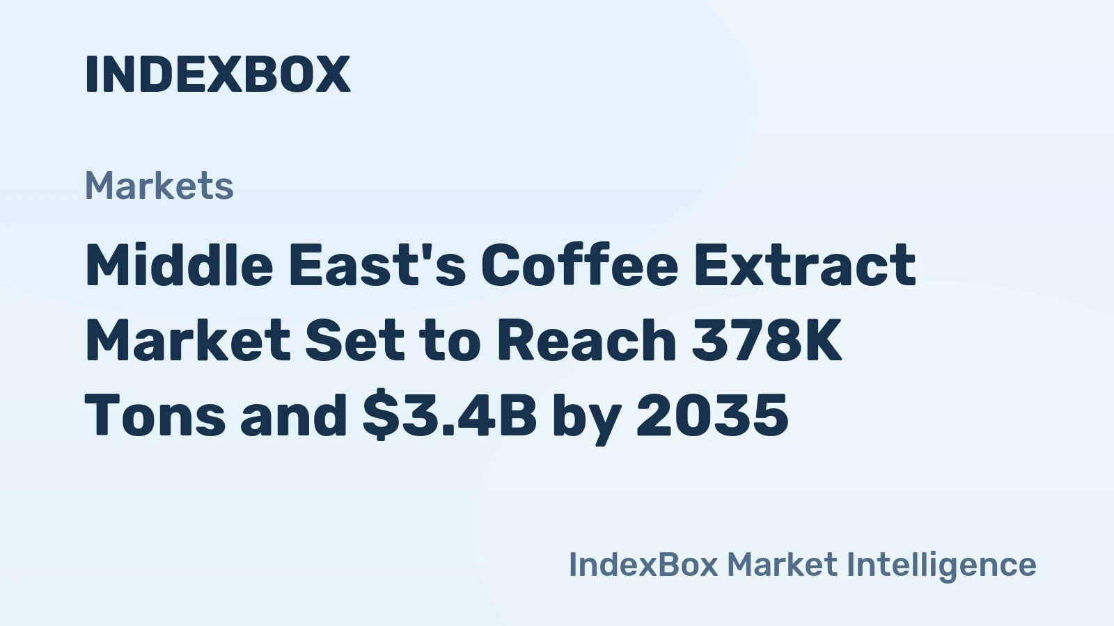 Middle East's Coffee Extract Market Set to Reach 378K Tons and $3.4B by 2035
