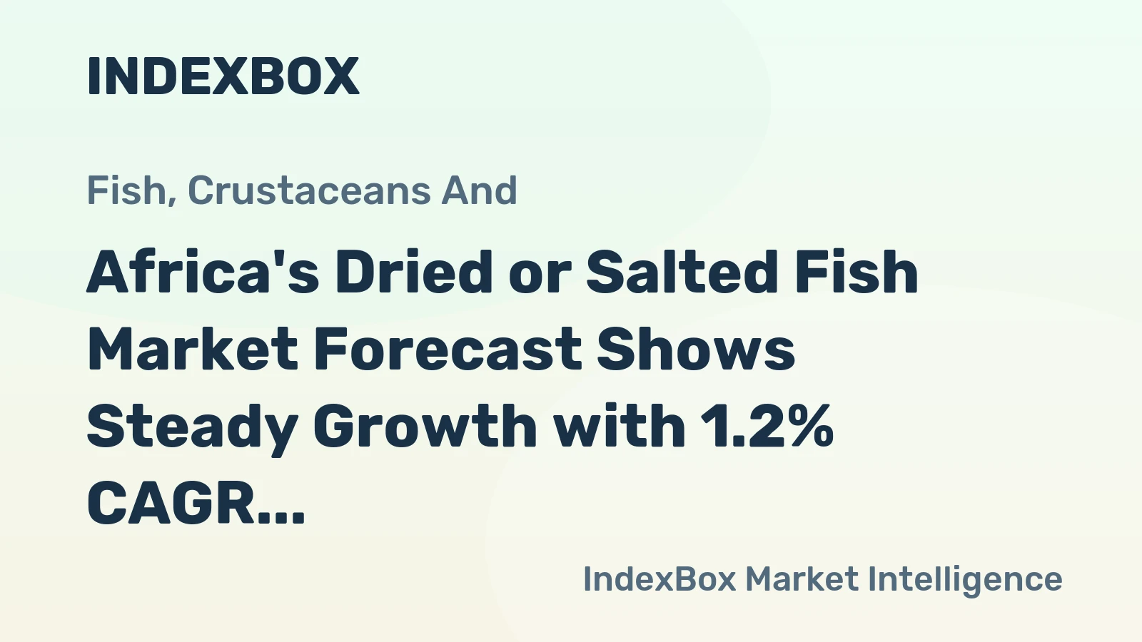 Africa's Dried or Salted Fish Market Forecast Shows Steady Growth with 1.2% CAGR Through 2035