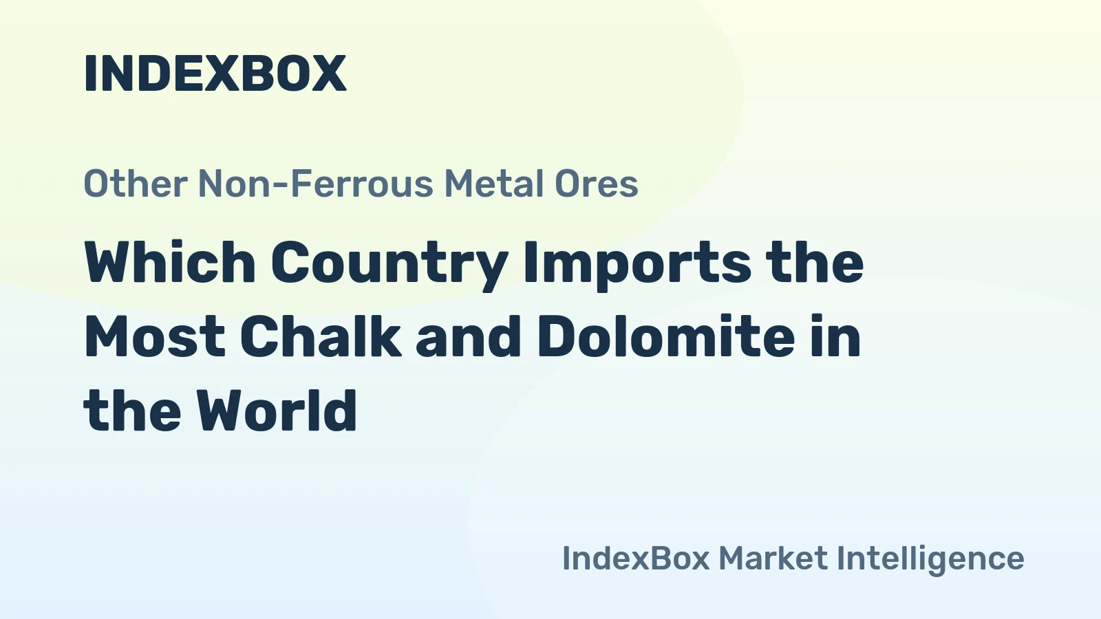 Which Country Imports the Most Chalk and Dolomite in the World?