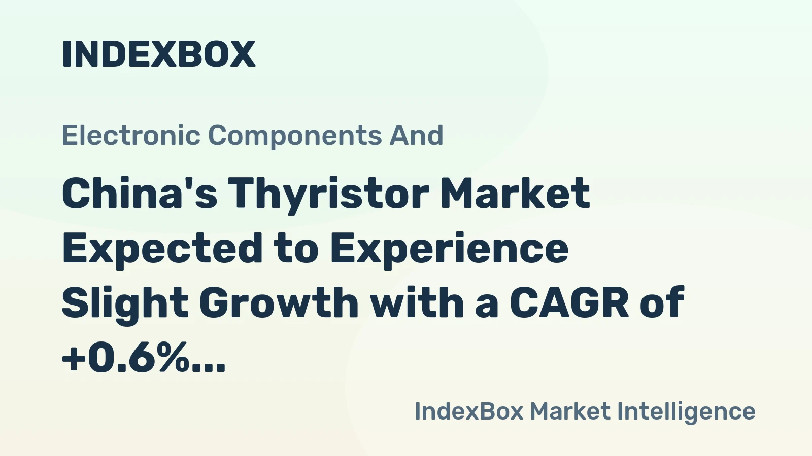 China's Thyristor Market Expected to Experience Slight Growth with a CAGR of +0.6%