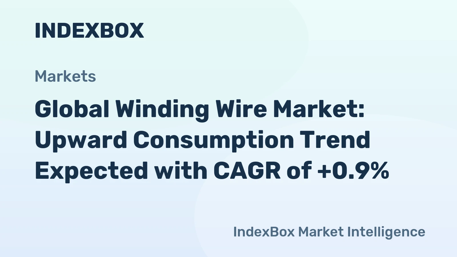 Global Winding Wire Market: Upward Consumption Trend Expected with CAGR of +0.9%