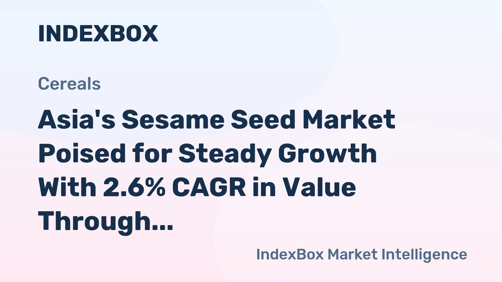 Asia's Sesame Seed Market Poised for Steady Growth With 2.6% CAGR in Value Through 2035