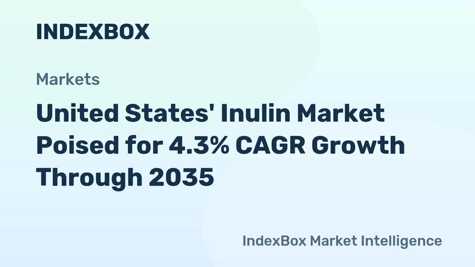 United States' Inulin Market Poised for 4.3% CAGR Growth Through 2035