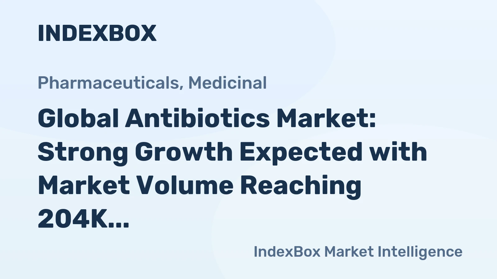Global Antibiotics Market: Strong Growth Expected with Market Volume Reaching 204K Tons and Market Value Hitting $18B by 2035