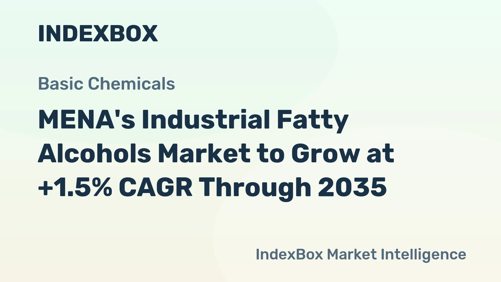 MENA's Industrial Fatty Alcohols Market to Grow at +1.5% CAGR Through 2035