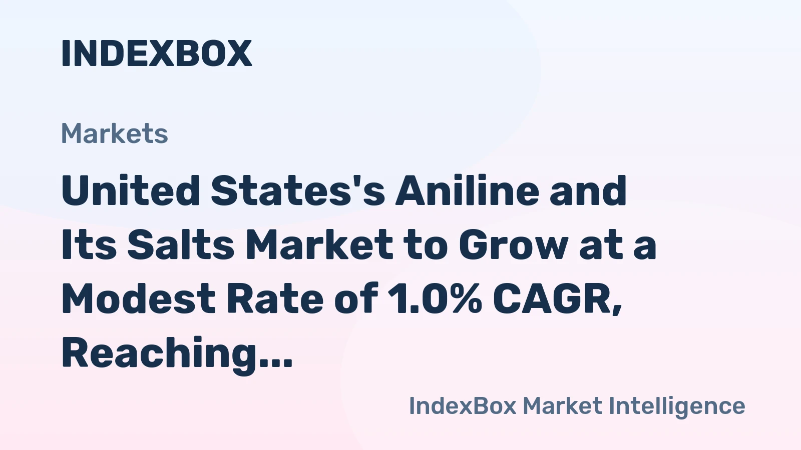 United States's Aniline and Its Salts Market to Grow at a Modest Rate of 1.0% CAGR, Reaching 88K Tons by 2035