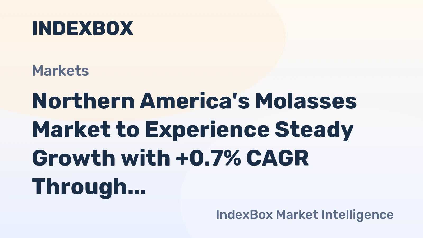 Northern America's Molasses Market to Experience Steady Growth with +0.7% CAGR Through 2035