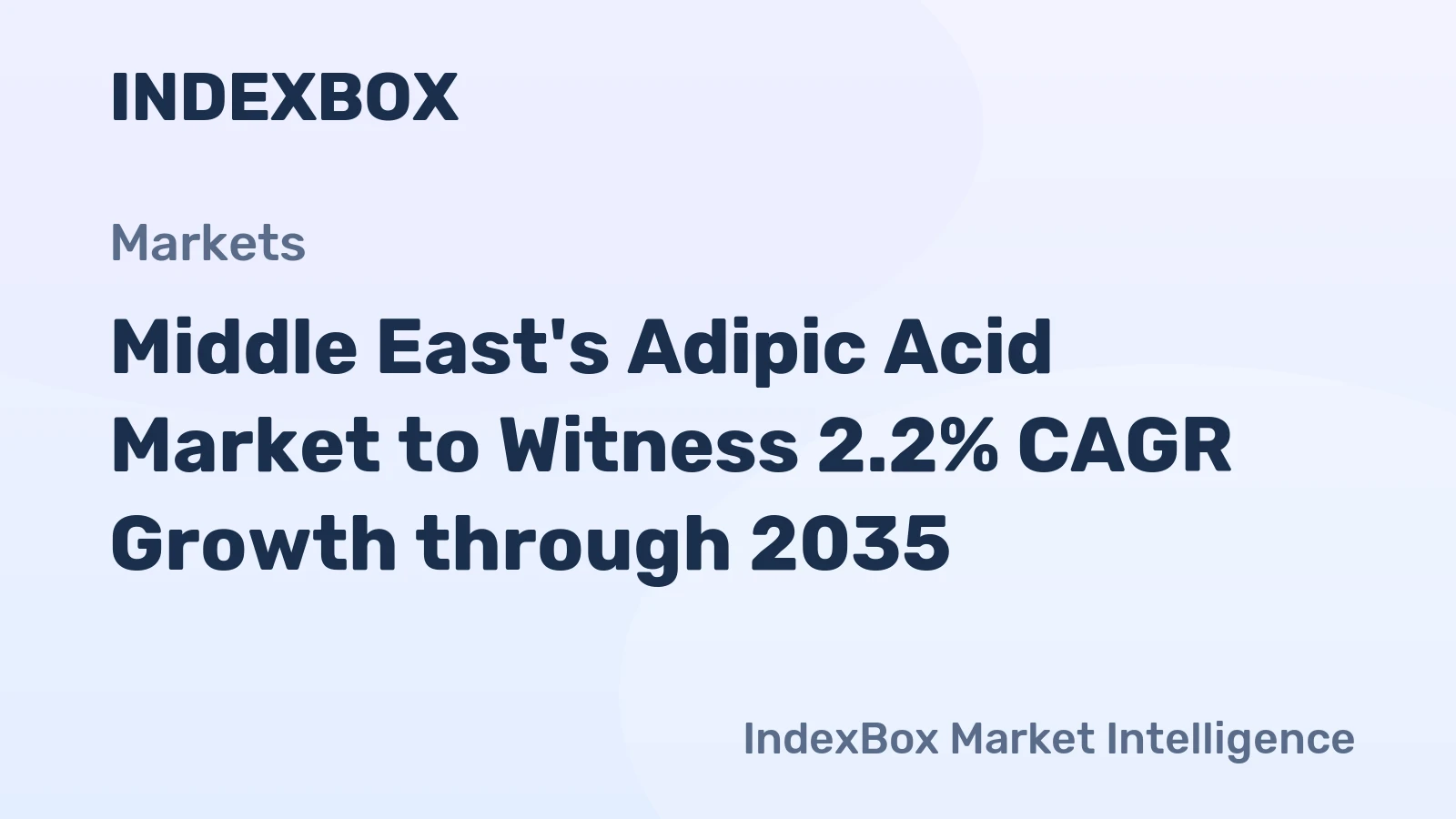 Middle East's Adipic Acid Market to Witness 2.2% CAGR Growth through 2035