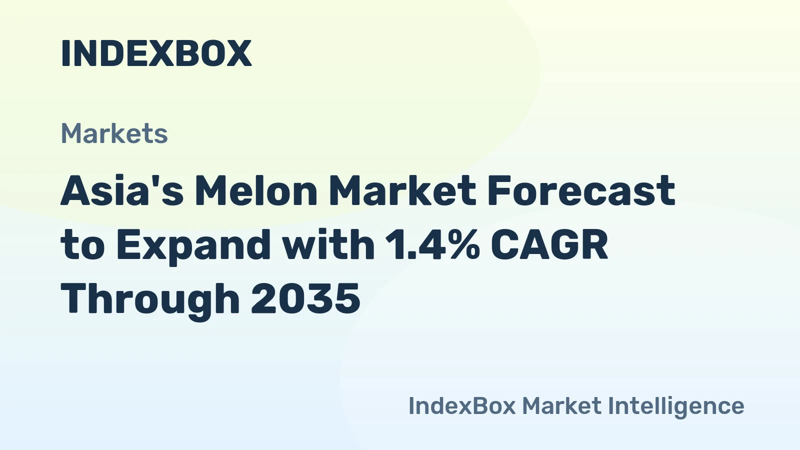 Asia's Melon Market Forecast to Expand with 1.4% CAGR Through 2035