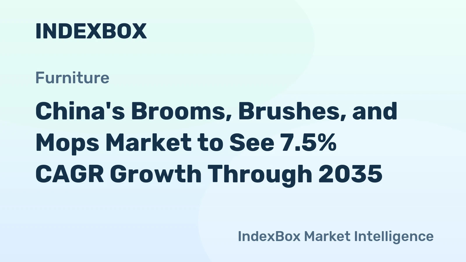 China's Brooms, Brushes, and Mops Market to See 7.5% CAGR Growth Through 2035