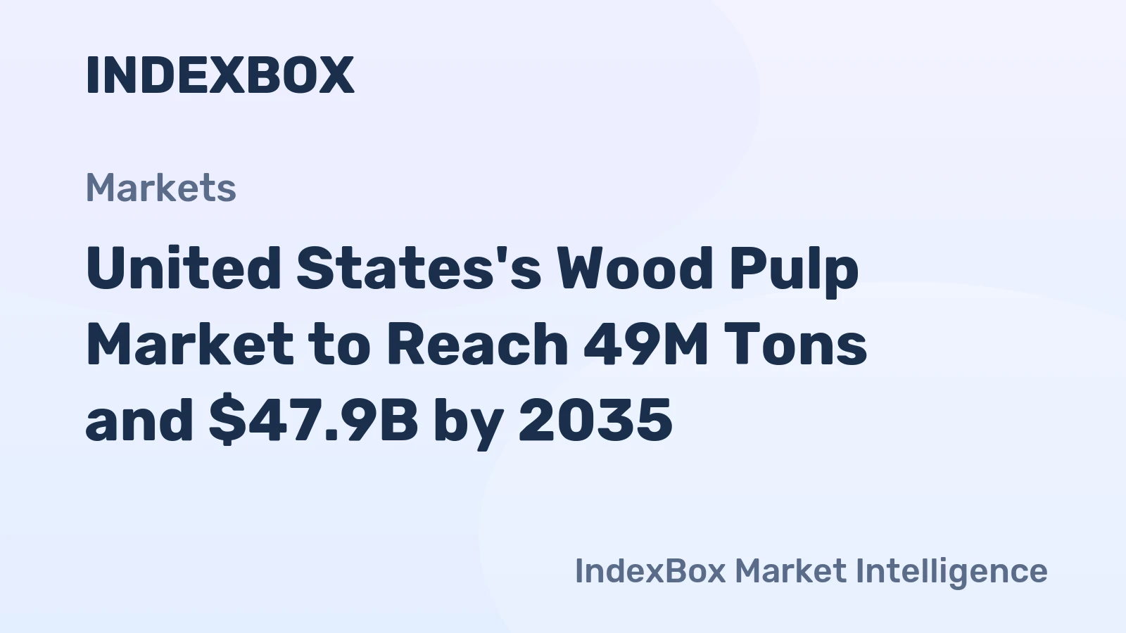 United States's Wood Pulp Market to Reach 49M Tons and $47.9B by 2035