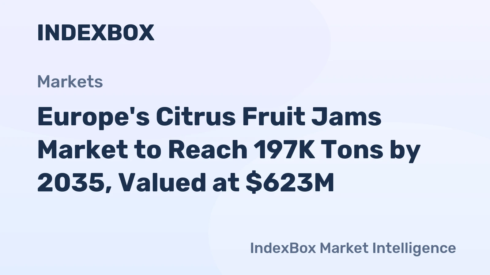 Europe's Citrus Fruit Jams Market to Reach 197K Tons by 2035, Valued at $623M