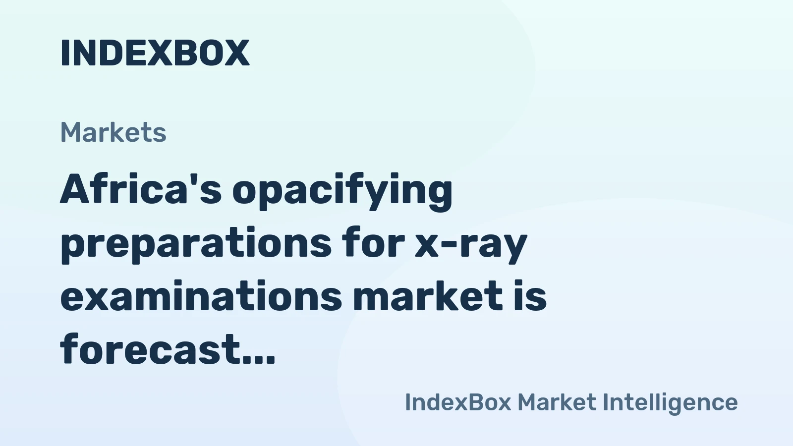 Africa's opacifying preparations for x-ray examinations market is forecast to grow to 8.7K tons in volume and $505M in value by 2035.