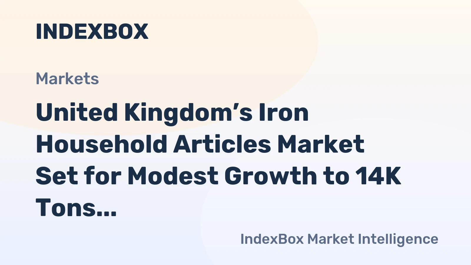 United Kingdom’s Iron Household Articles Market Set for Modest Growth to 14K Tons and $247M by 2035