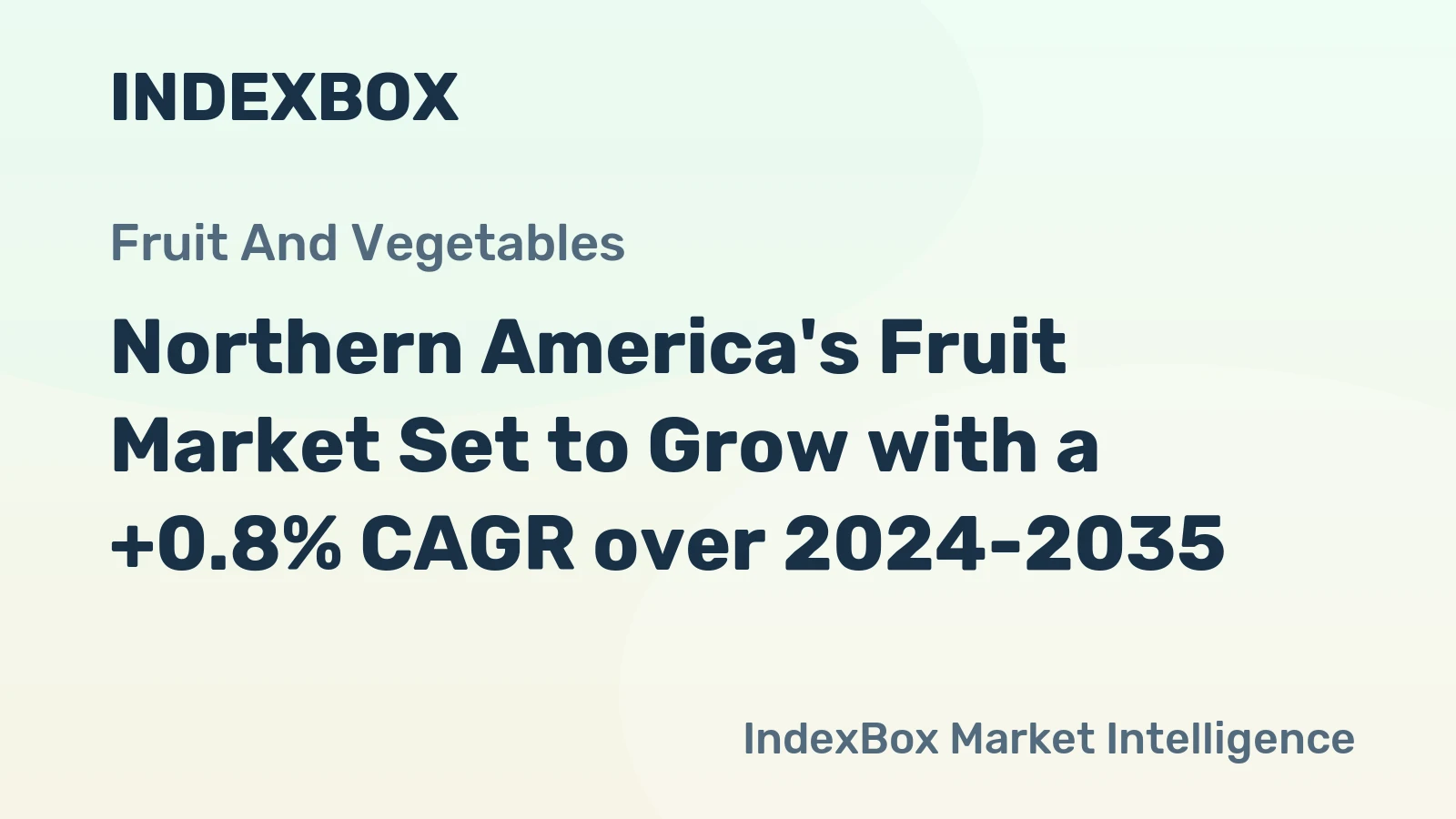 Northern America's Fruit Market Set to Grow with a +0.8% CAGR over 2024-2035