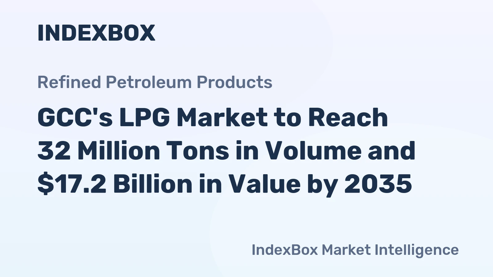 GCC's LPG Market to Reach 32 Million Tons in Volume and $17.2 Billion in Value by 2035