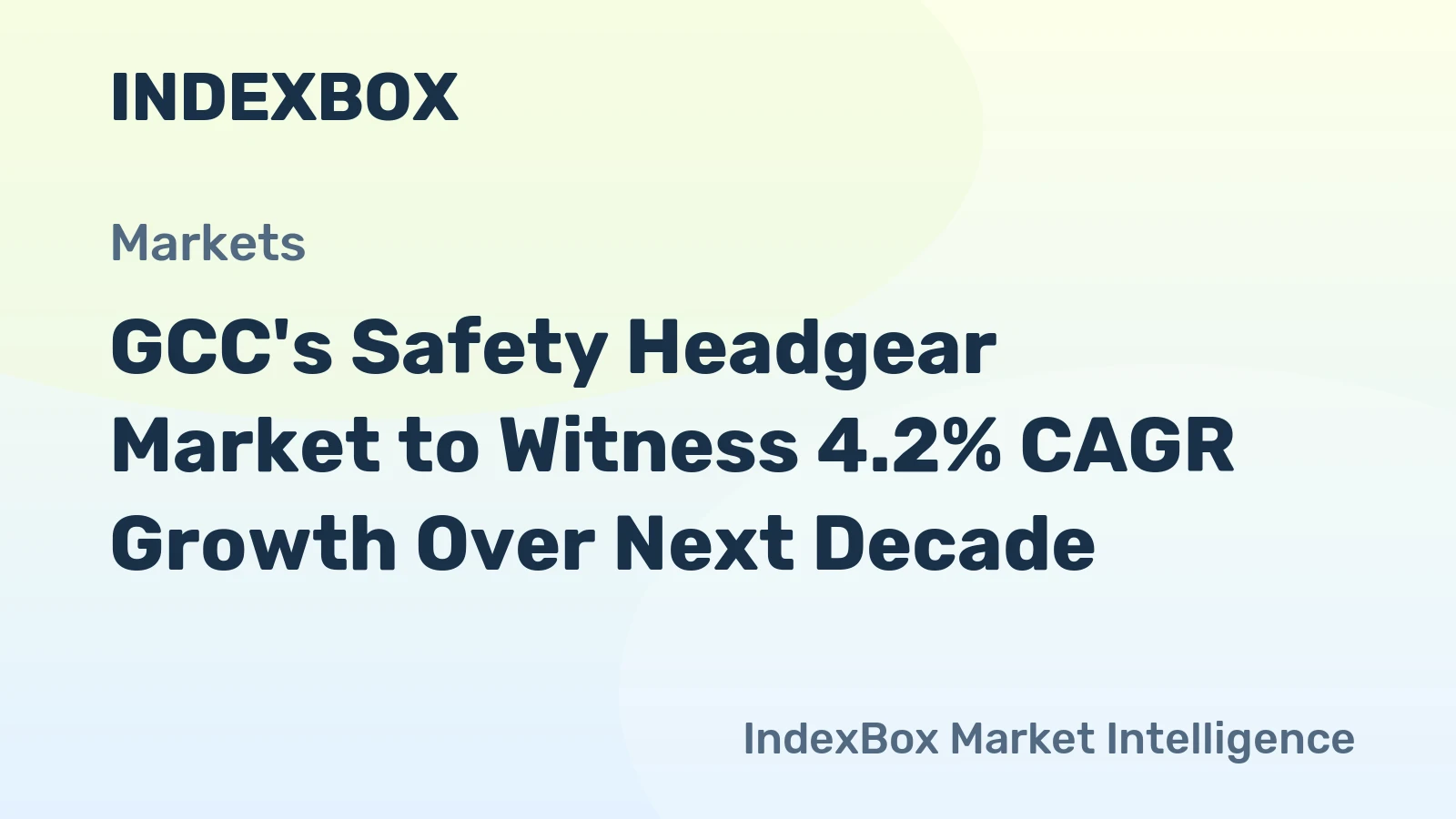 GCC's Safety Headgear Market to Witness 4.2% CAGR Growth Over Next Decade