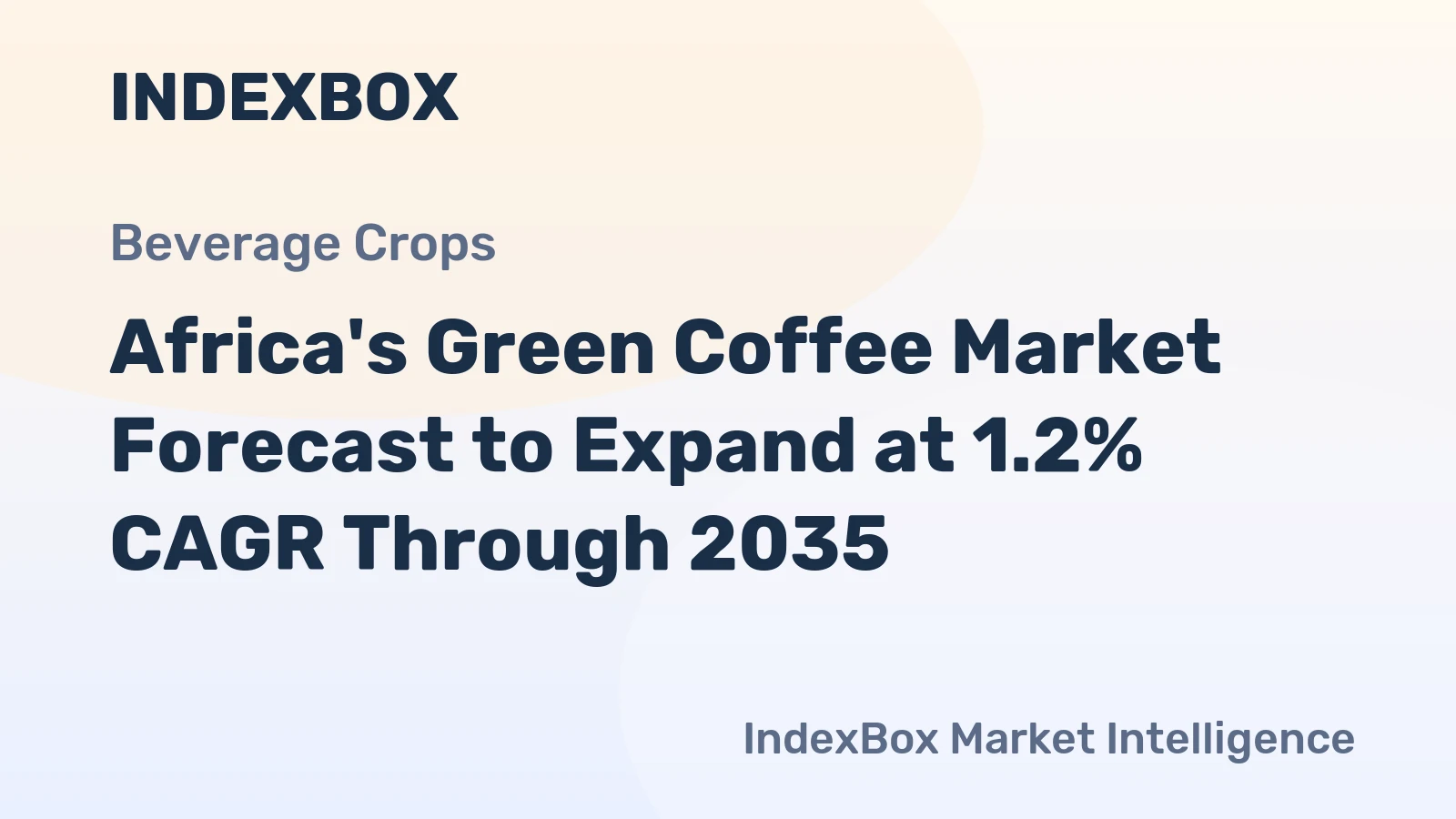 Africa's Green Coffee Market Forecast to Expand at 1.2% CAGR Through 2035