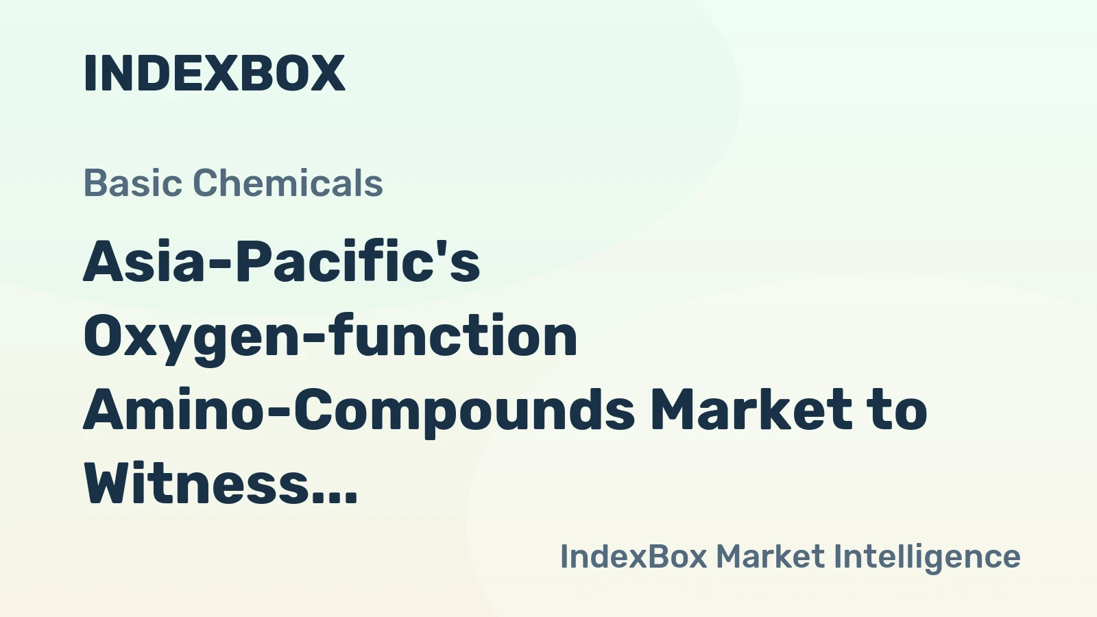 Asia-Pacific's Oxygen-function Amino-Compounds Market to Witness 2.7% CAGR Growth from 2024-2035