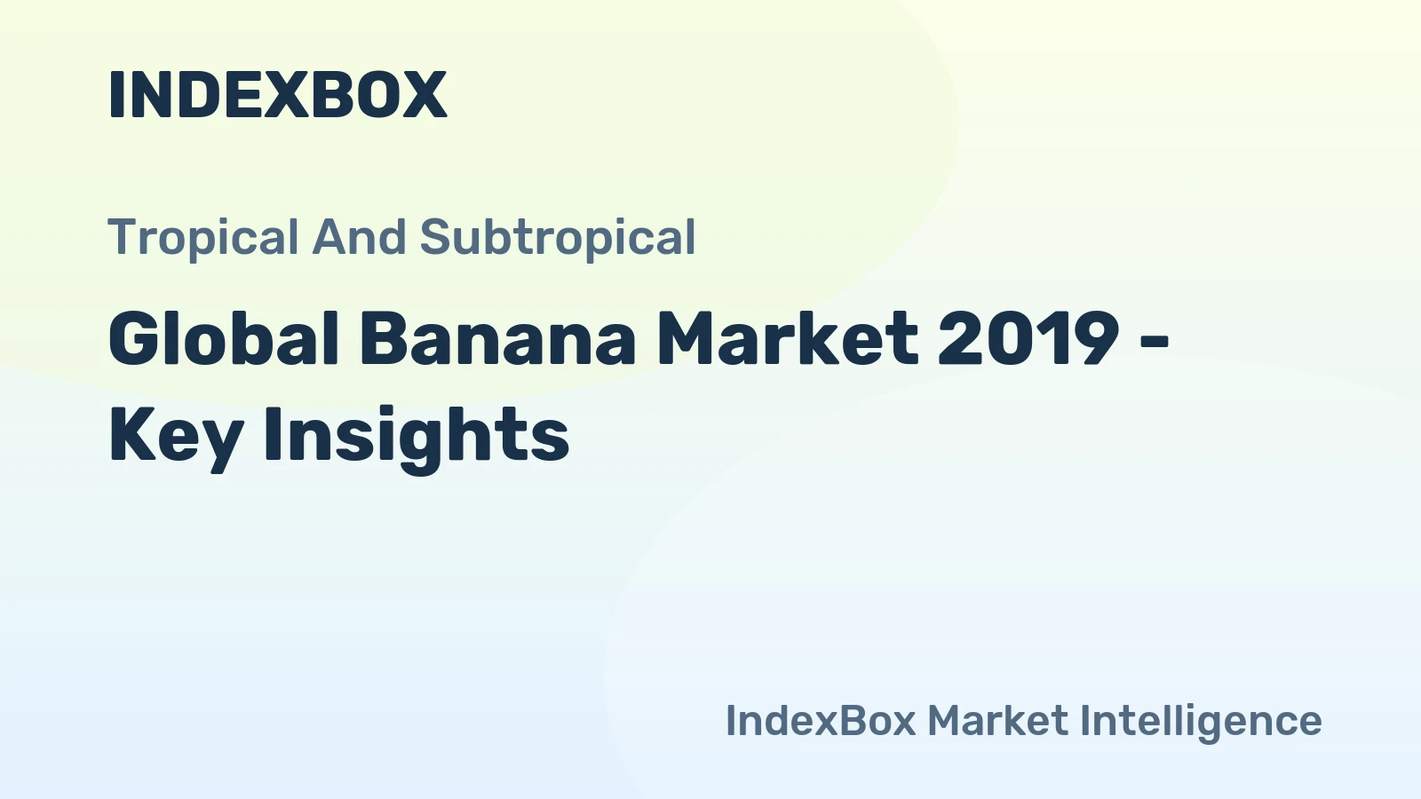 Global Banana Market 2019 - Key Insights