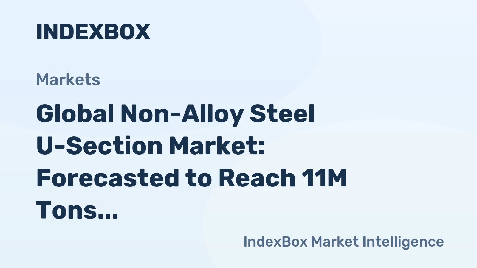 Global Non-Alloy Steel U-Section Market: Forecasted to Reach 11M Tons and $10.4B by 2035