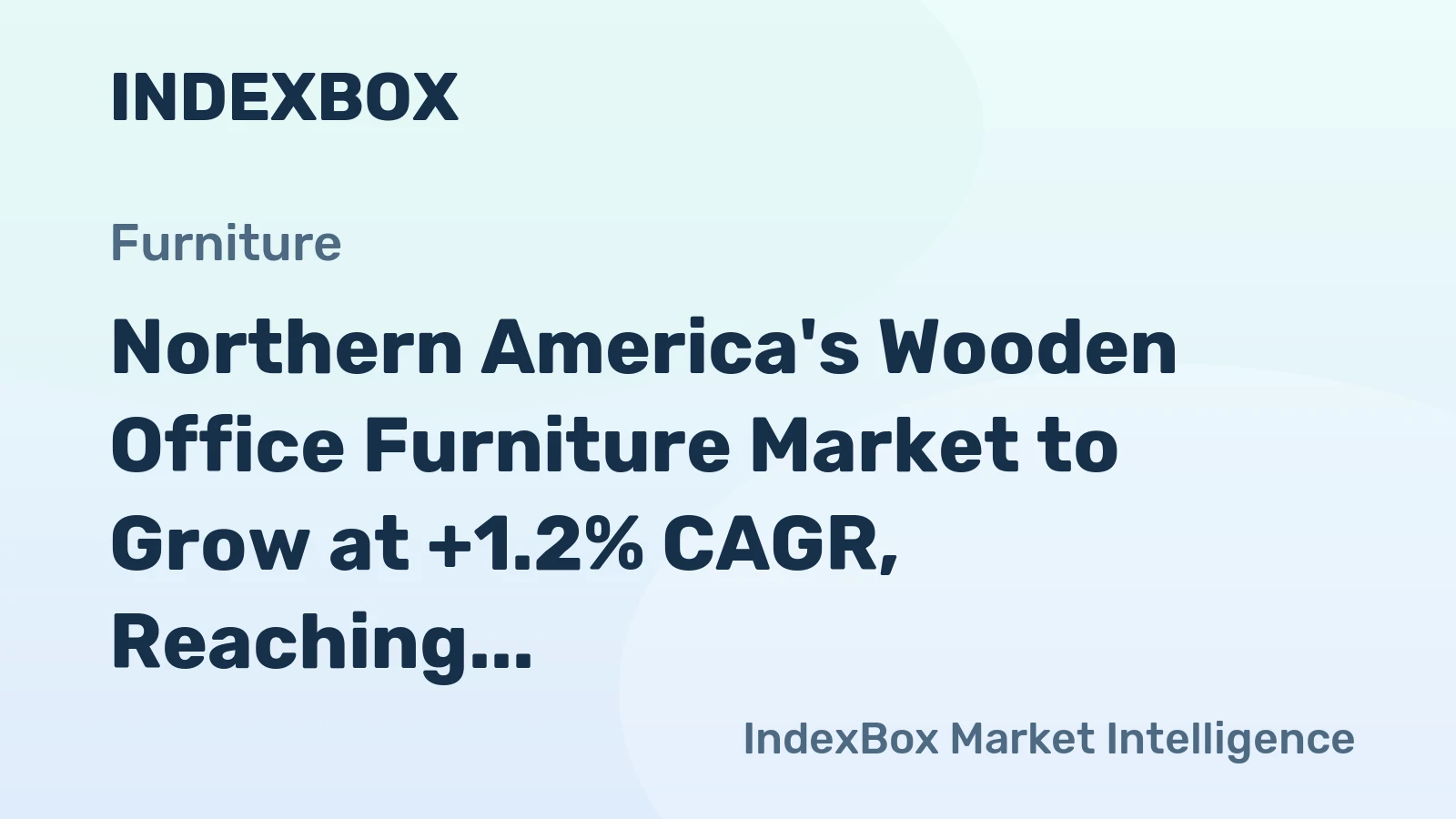 Northern America's Wooden Office Furniture Market to Grow at +1.2% CAGR, Reaching $14.5B by 2035