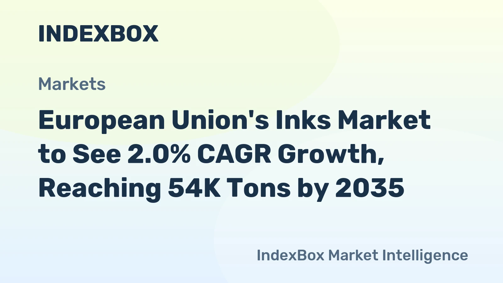 European Union's Inks Market to See 2.0% CAGR Growth, Reaching 54K Tons by 2035