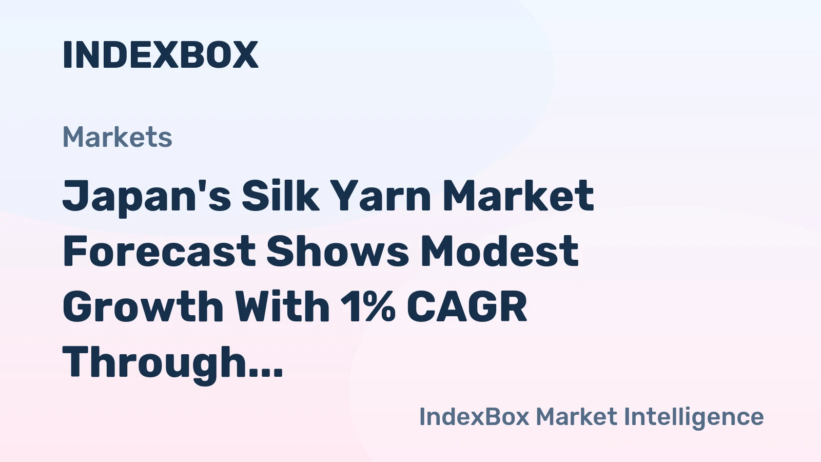 Japan's Silk Yarn Market Forecast Shows Modest Growth With 1% CAGR Through 2035
