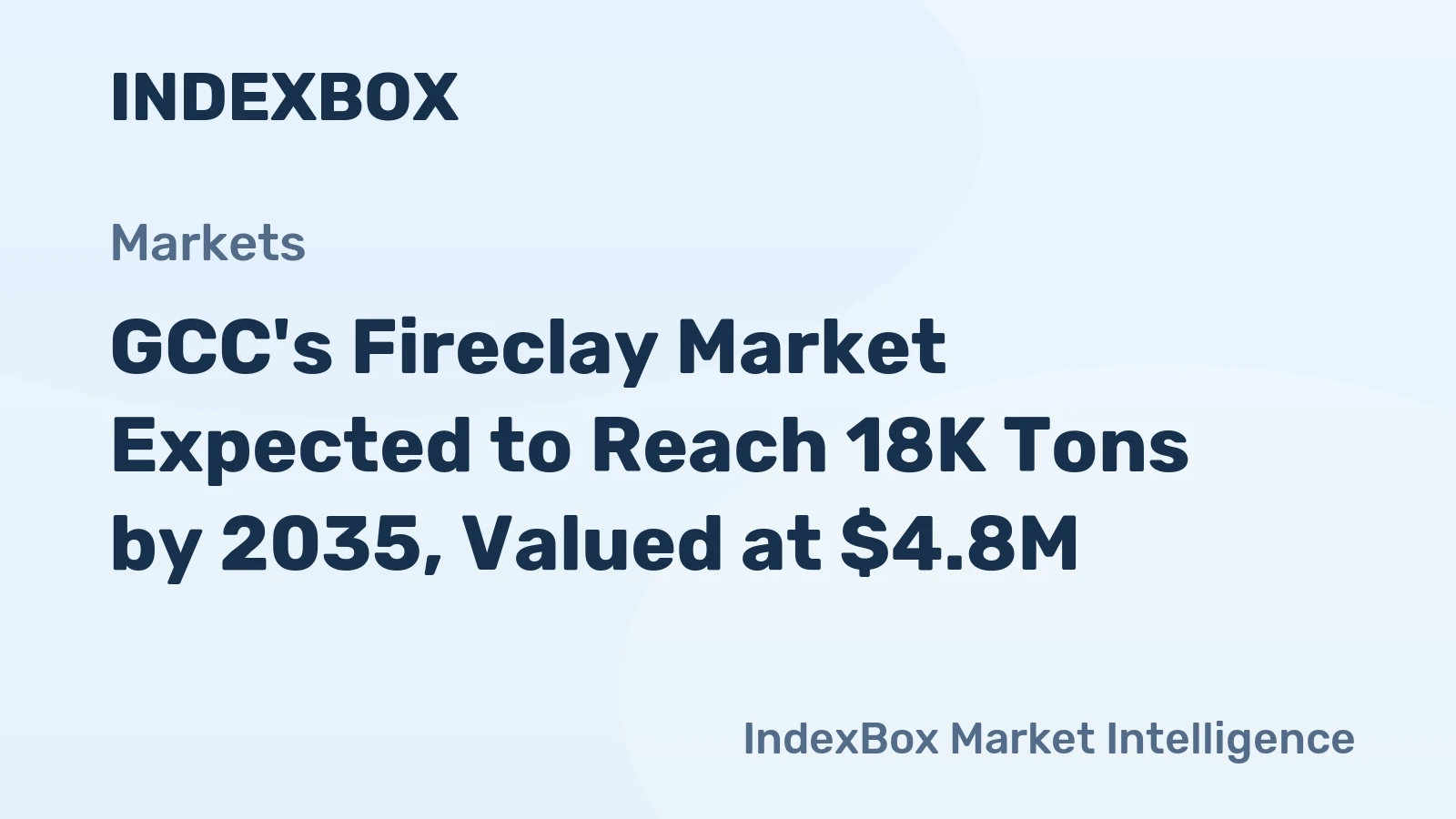 GCC's Fireclay Market Expected to Reach 18K Tons by 2035, Valued at $4.8M