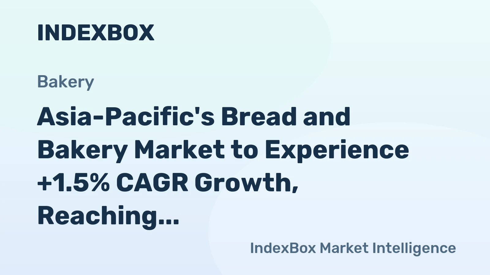Asia-Pacific's Bread and Bakery Market to Experience +1.5% CAGR Growth, Reaching 138M Tons by 2035