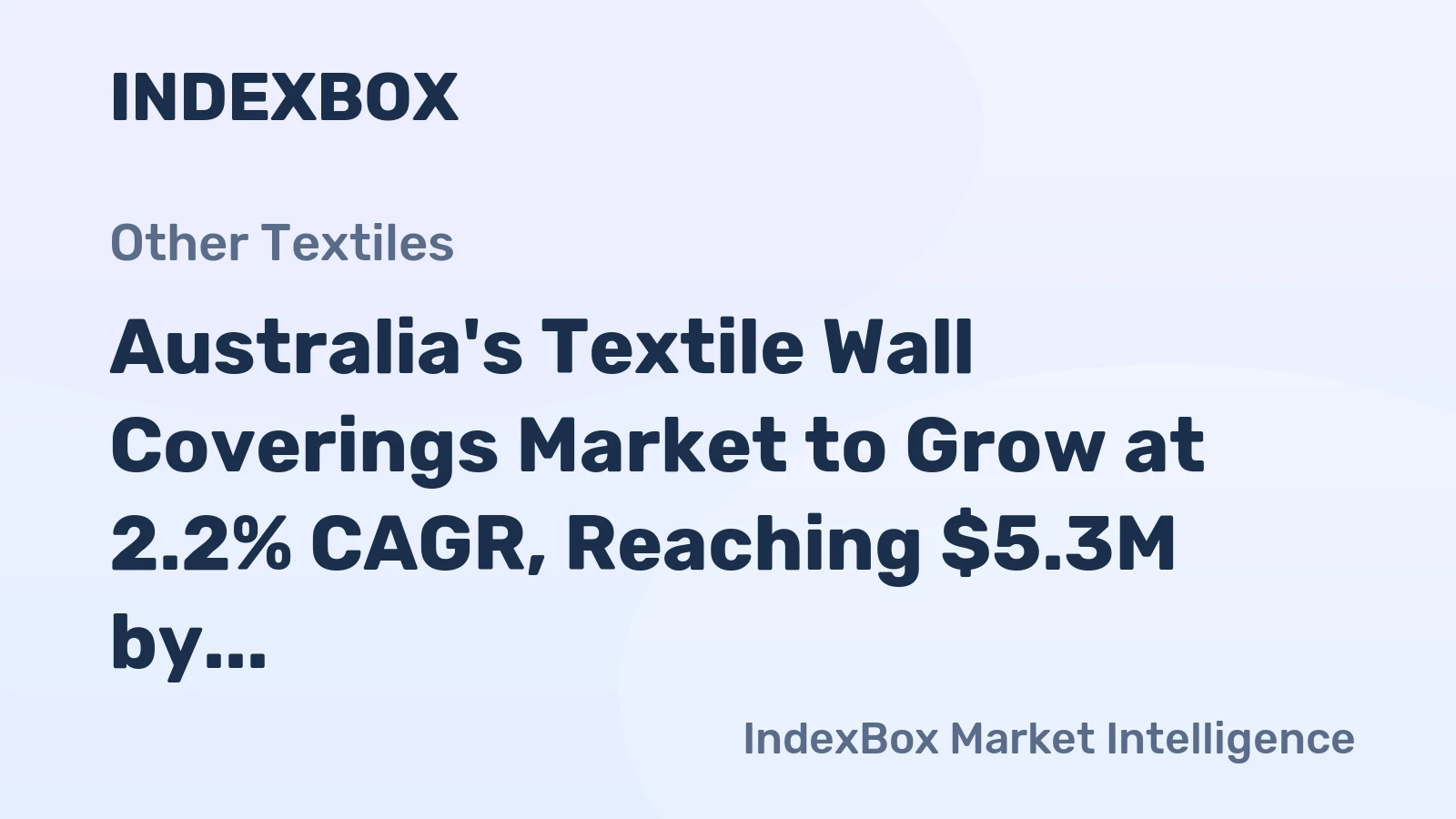 Australia's Textile Wall Coverings Market to Grow at 2.2% CAGR, Reaching $5.3M by 2035