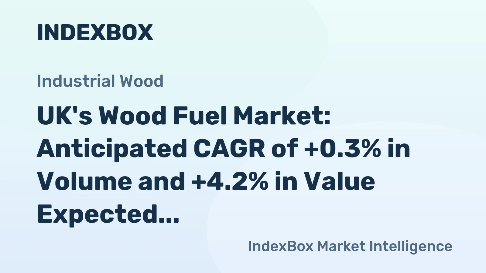 UK's Wood Fuel Market: Anticipated CAGR of +0.3% in Volume and +4.2% in Value Expected for 2024-2035
