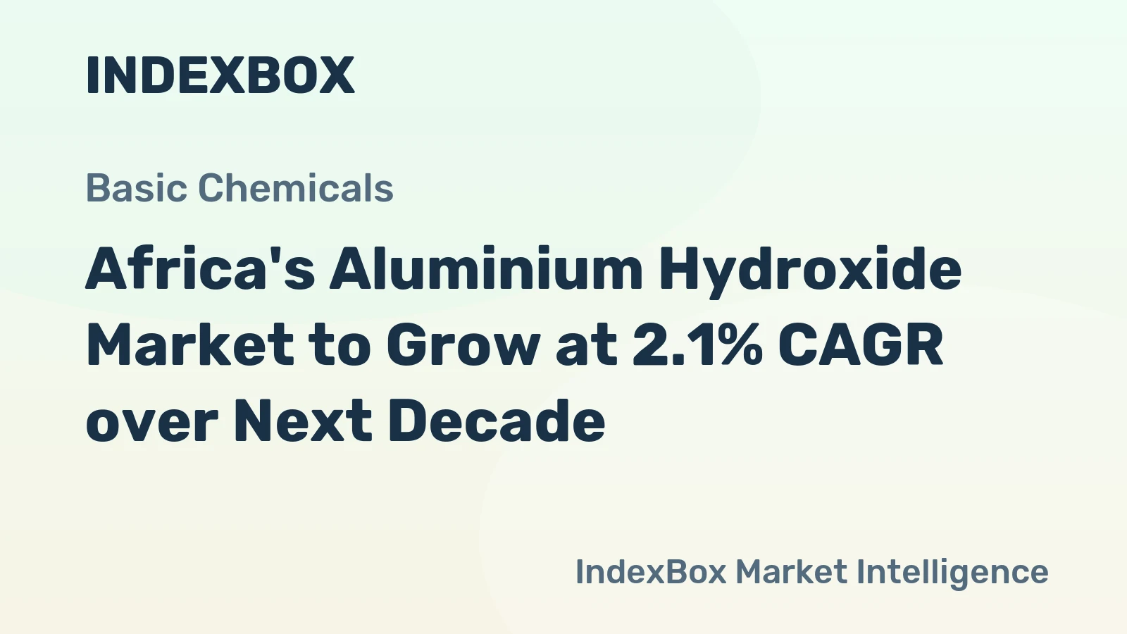 Africa's Aluminium Hydroxide Market to Grow at 2.1% CAGR over Next Decade