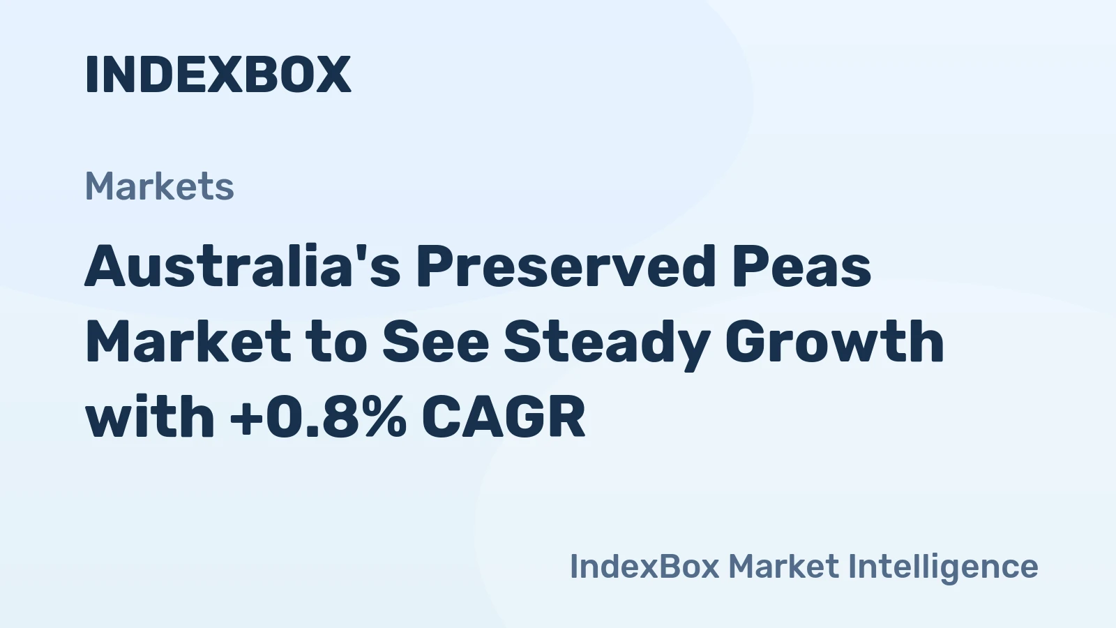 Australia's Preserved Peas Market to See Steady Growth with +0.8% CAGR