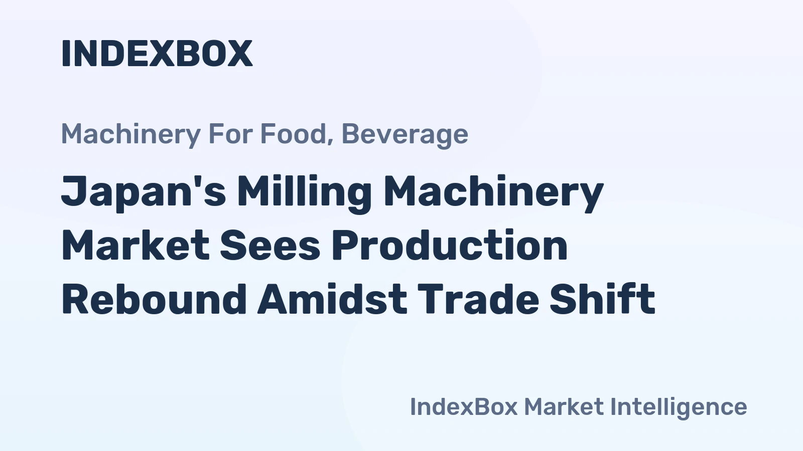 Japan's Milling Machinery Market Sees Production Rebound Amidst Trade Shift