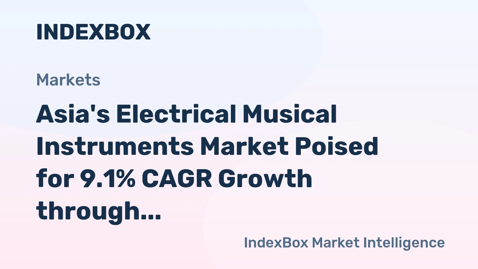 Asia's Electrical Musical Instruments Market Poised for 9.1% CAGR Growth through 2035