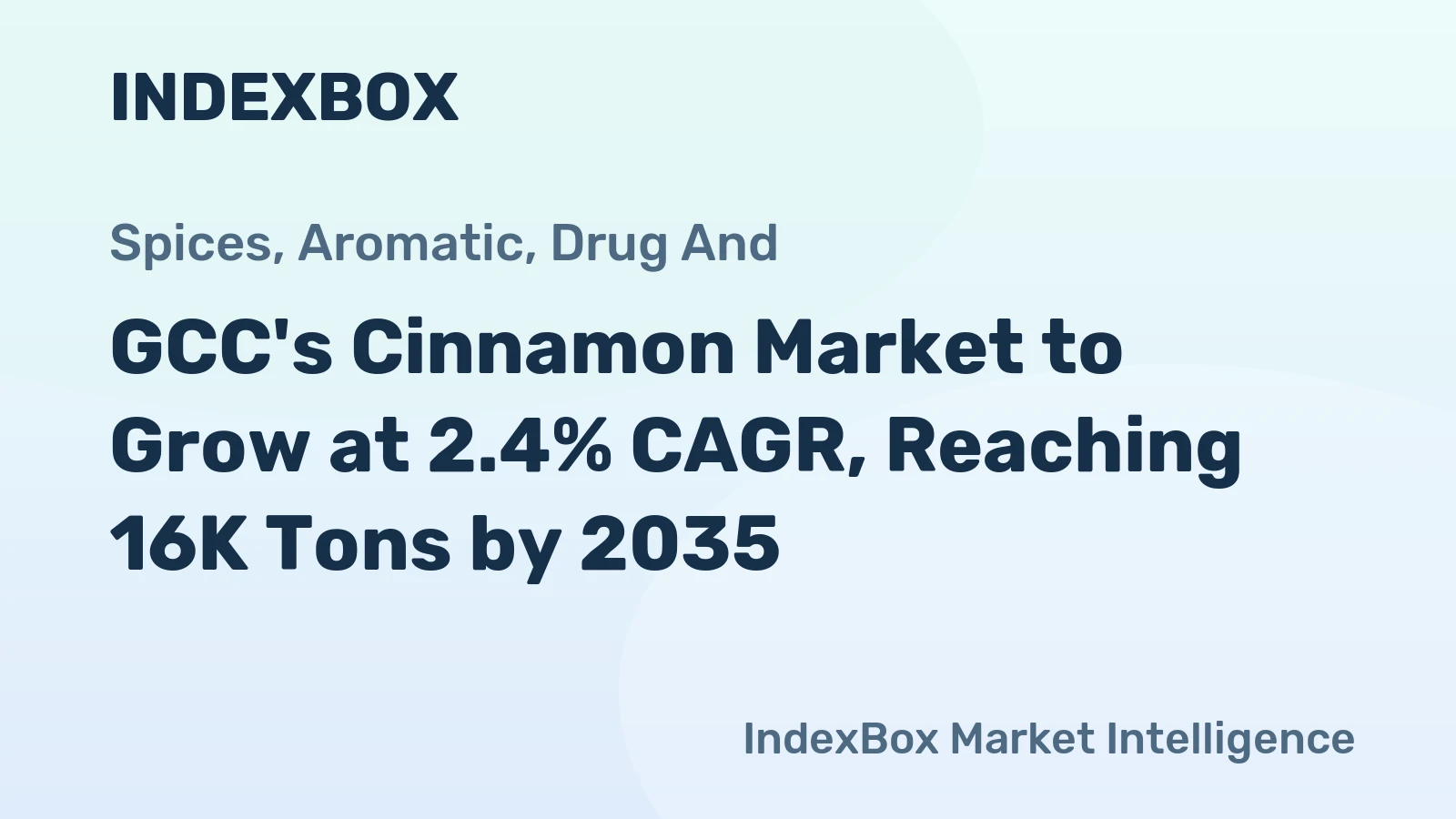 GCC's Cinnamon Market to Grow at 2.4% CAGR, Reaching 16K Tons by 2035