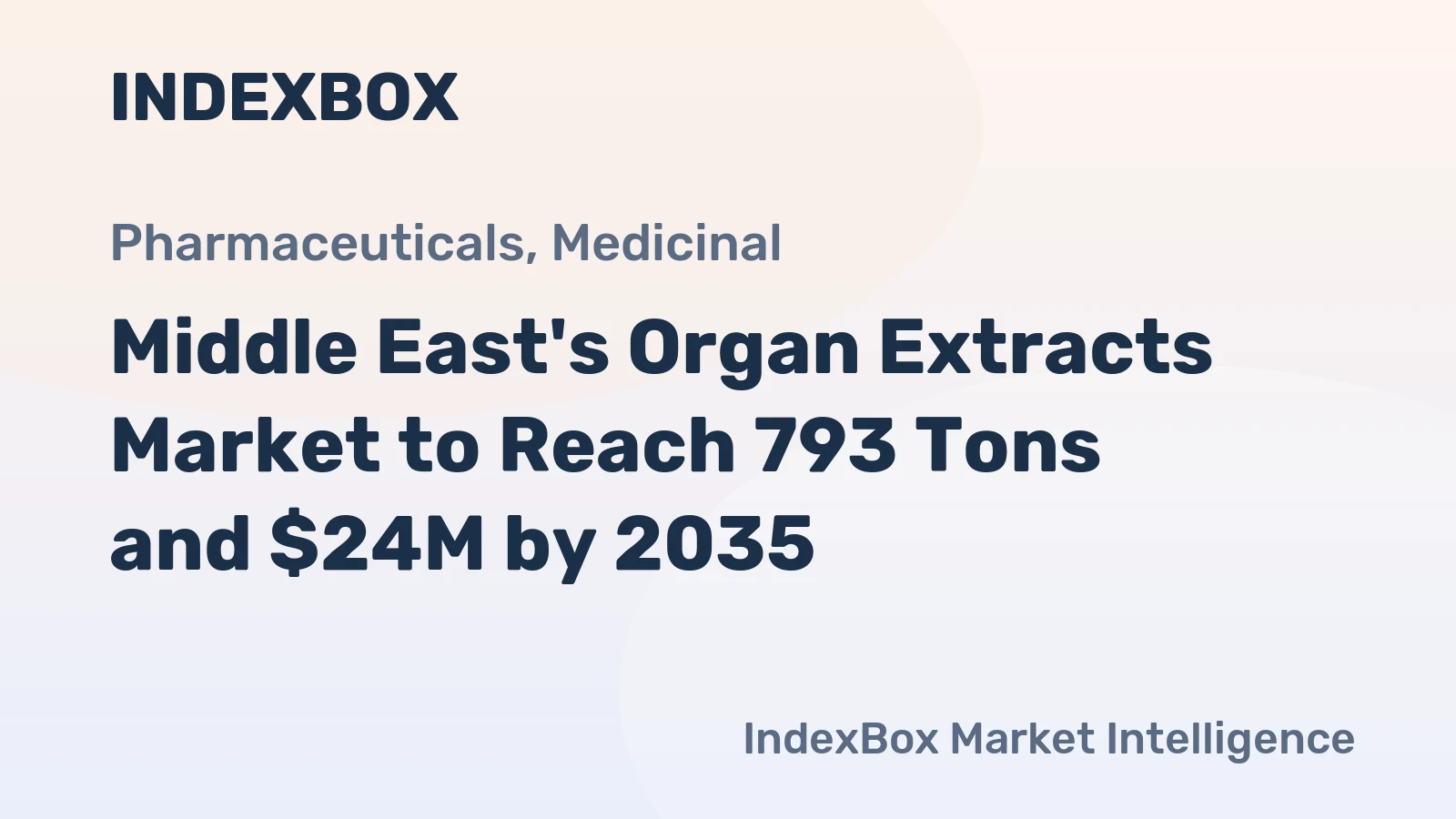 Middle East's Organ Extracts Market to Reach 793 Tons and $24M by 2035