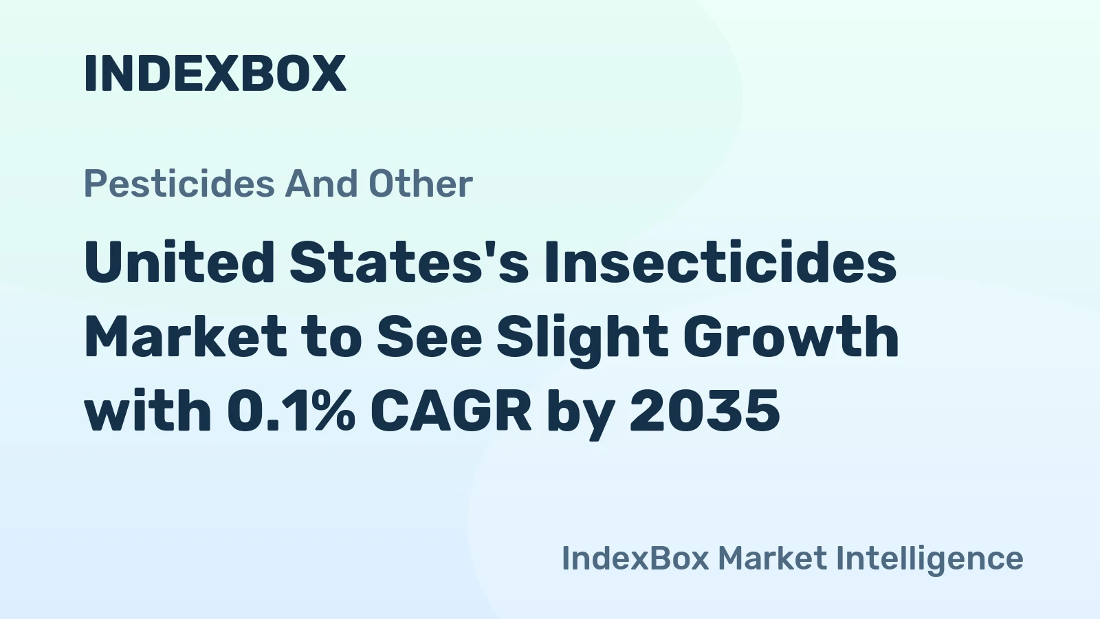 United States's Insecticides Market to See Slight Growth with 0.1% CAGR by 2035