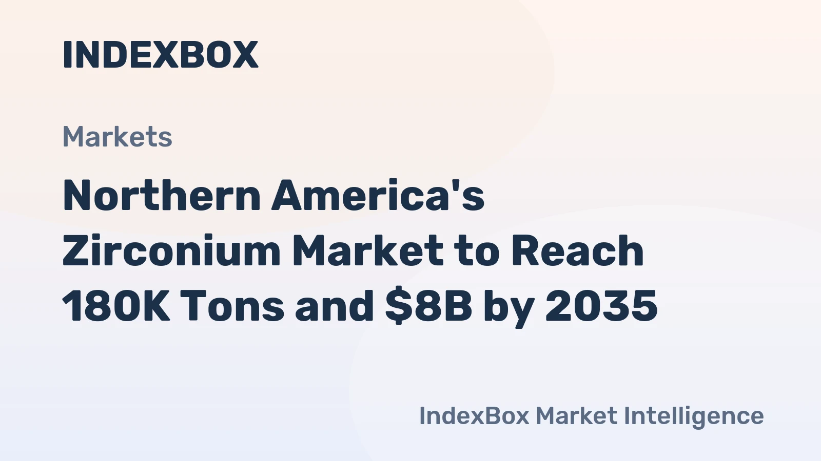Northern America's Zirconium Market to Reach 180K Tons and $8B by 2035
