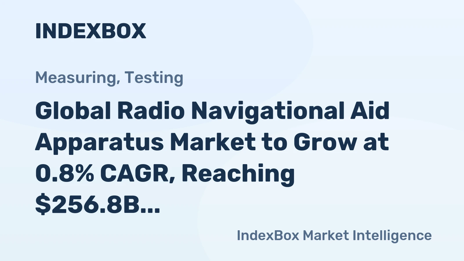 Global Radio Navigational Aid Apparatus Market to Grow at 0.8% CAGR, Reaching $256.8B by 2035