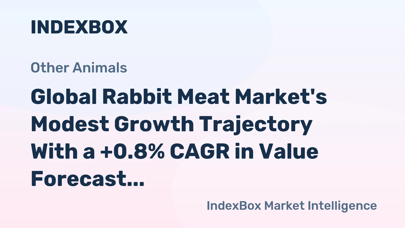 Global Rabbit Meat Market's Modest Growth Trajectory With a +0.8% CAGR in Value Forecast to 2035